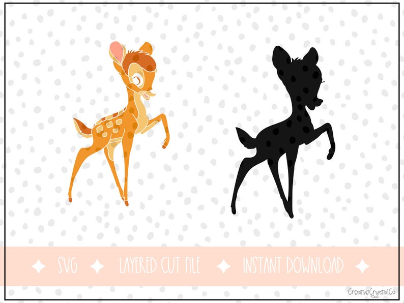 Bambi | SVG | Layered Cut File | - Etsy