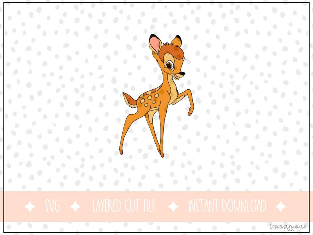 Bambi | SVG | Layered Cut File | - Etsy