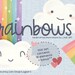 Rainbow Clipart Set / Clouds PNG / Cute Rainbows / Stars Illustration ...