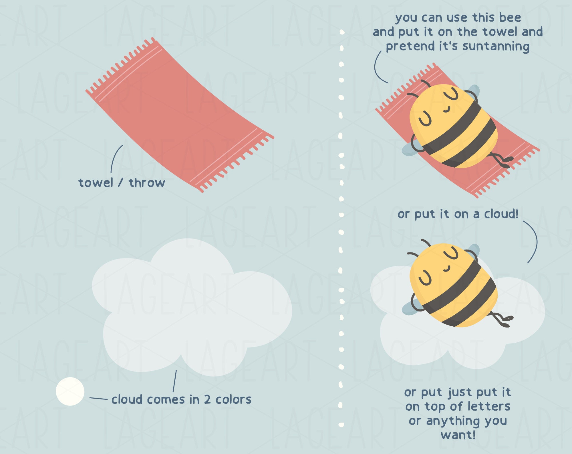 Bees Clipart Set / Spring PNG / Cute Bee / Flowers Illustration ...