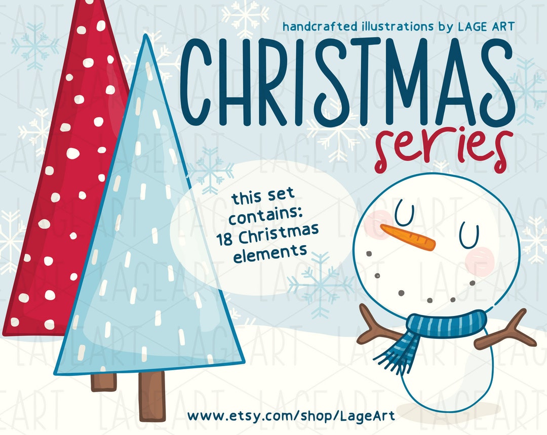 Snowman Christmas Clipart / Snowman Illustration / Frosty / Christmas ...