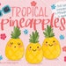 Pineapples With Faces Clipart / Pineapple Graphics / Summer Clipart ...