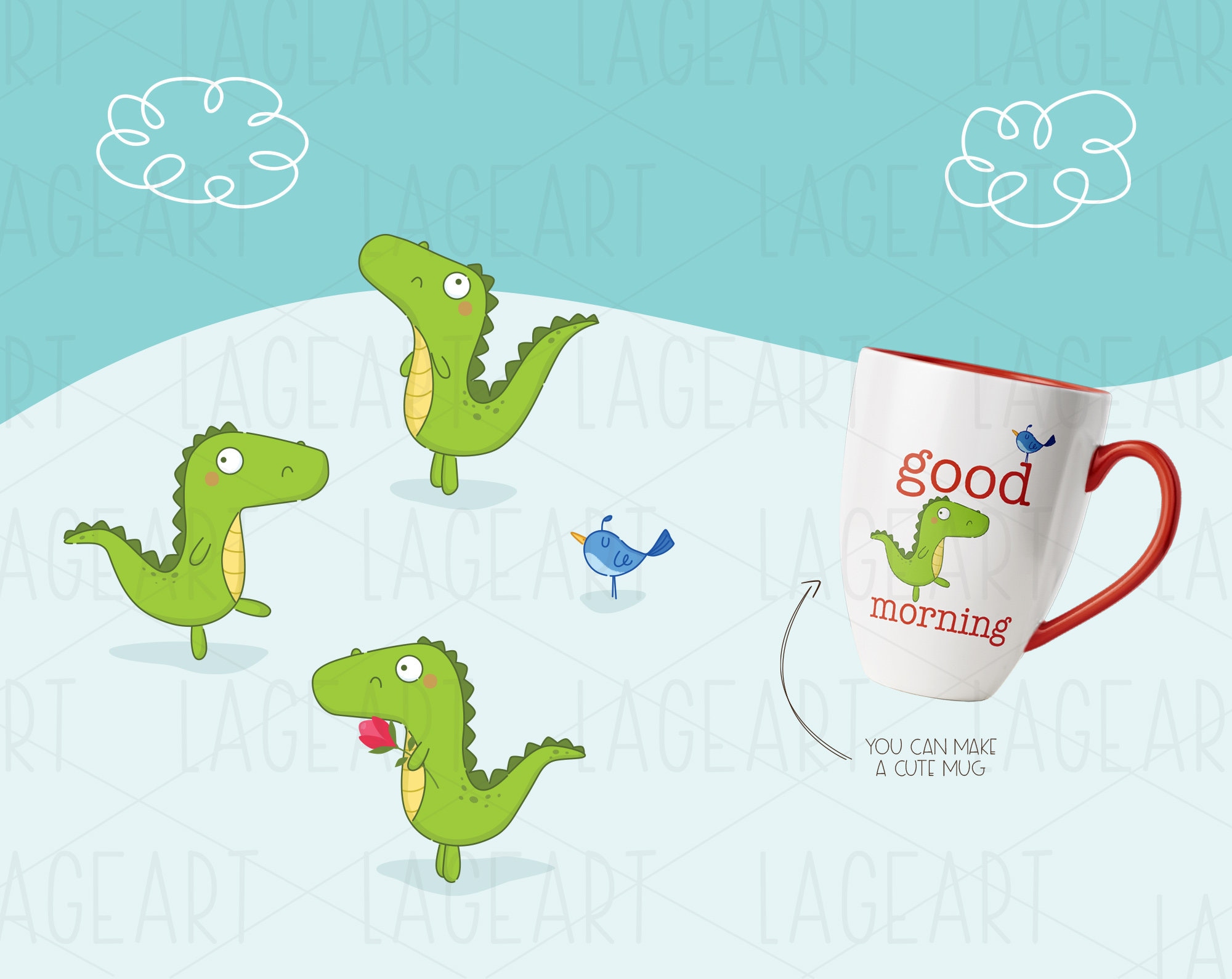 Bayou Alligator Clipart Set / Adorable Alligators and Birds / Perfect ...