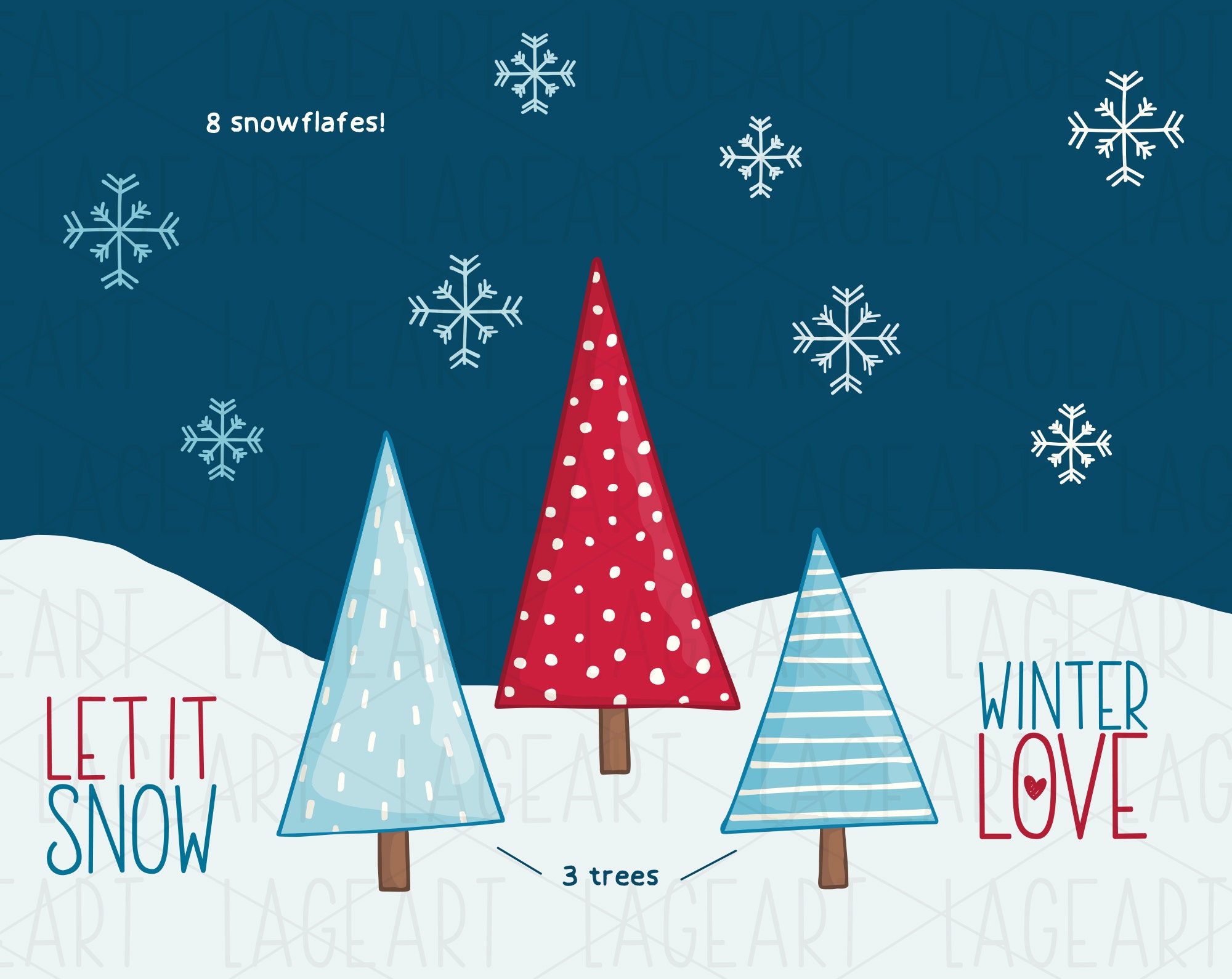 Snowman Christmas Clipart / Snowman Illustration / Frosty / Christmas ...