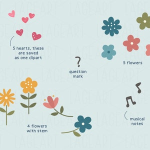 Bees Clipart Set / Spring PNG / Cute Bee / Flowers Illustration ...