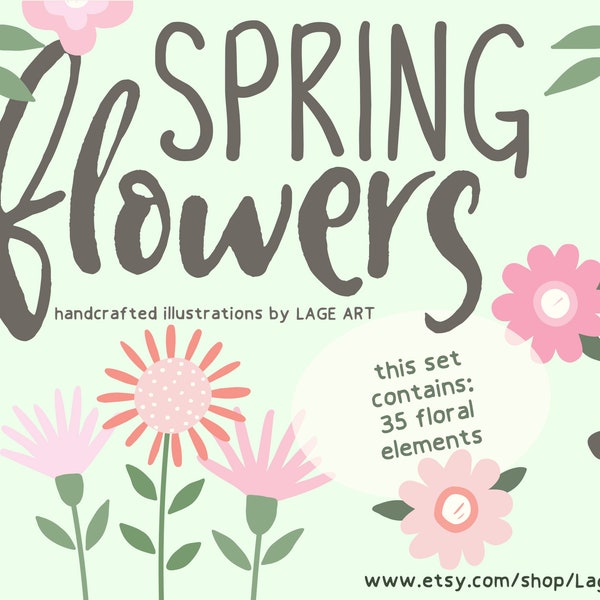 Spring Graphics - Etsy