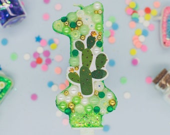 Cactus Cake Topper Cactus Birthday Cake Toppers Third Three - Etsy