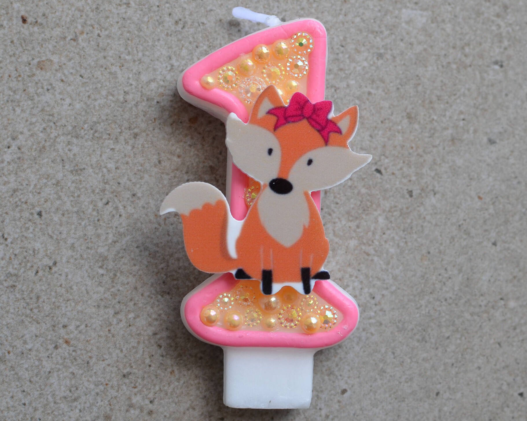 Party Supplies Fox party birthday candle Fox birthday candle Fox party ...