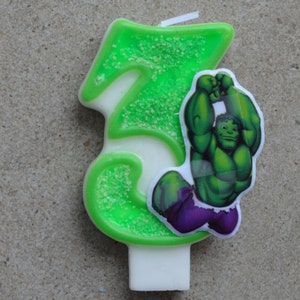 Hulk Birthday Candle / Birthday Candle Hulk / Hulk Birthday | Etsy