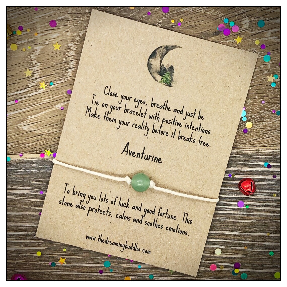 Aventurine Wish Bracelet Luck Good Fortune Friendship Gift - Etsy UK