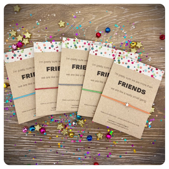 5 X Friendship Bracelets End OF Term Gifts Friends Wish - Etsy