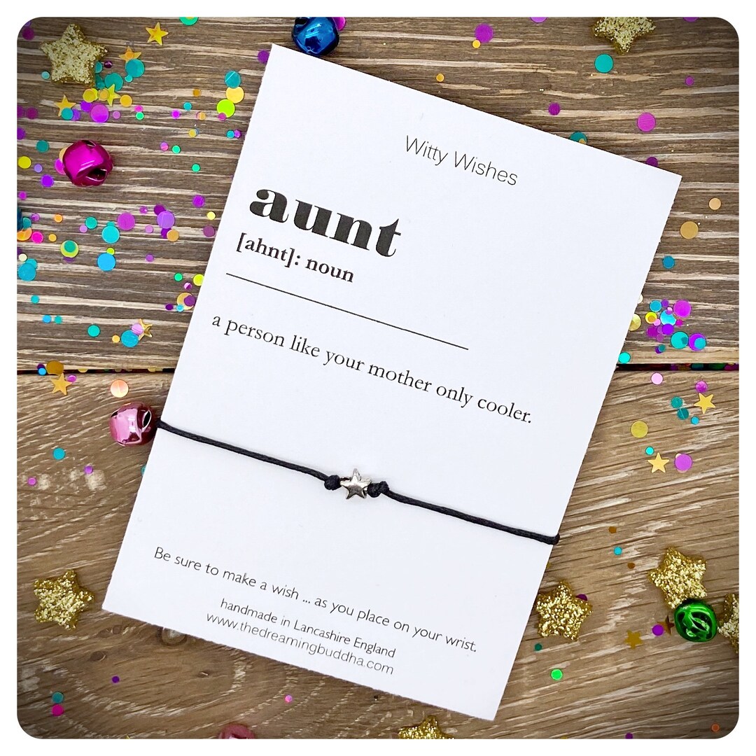 Aunt Dictionary Definition, Aunt Definition Wish Bracelet, Cool Aunt ...