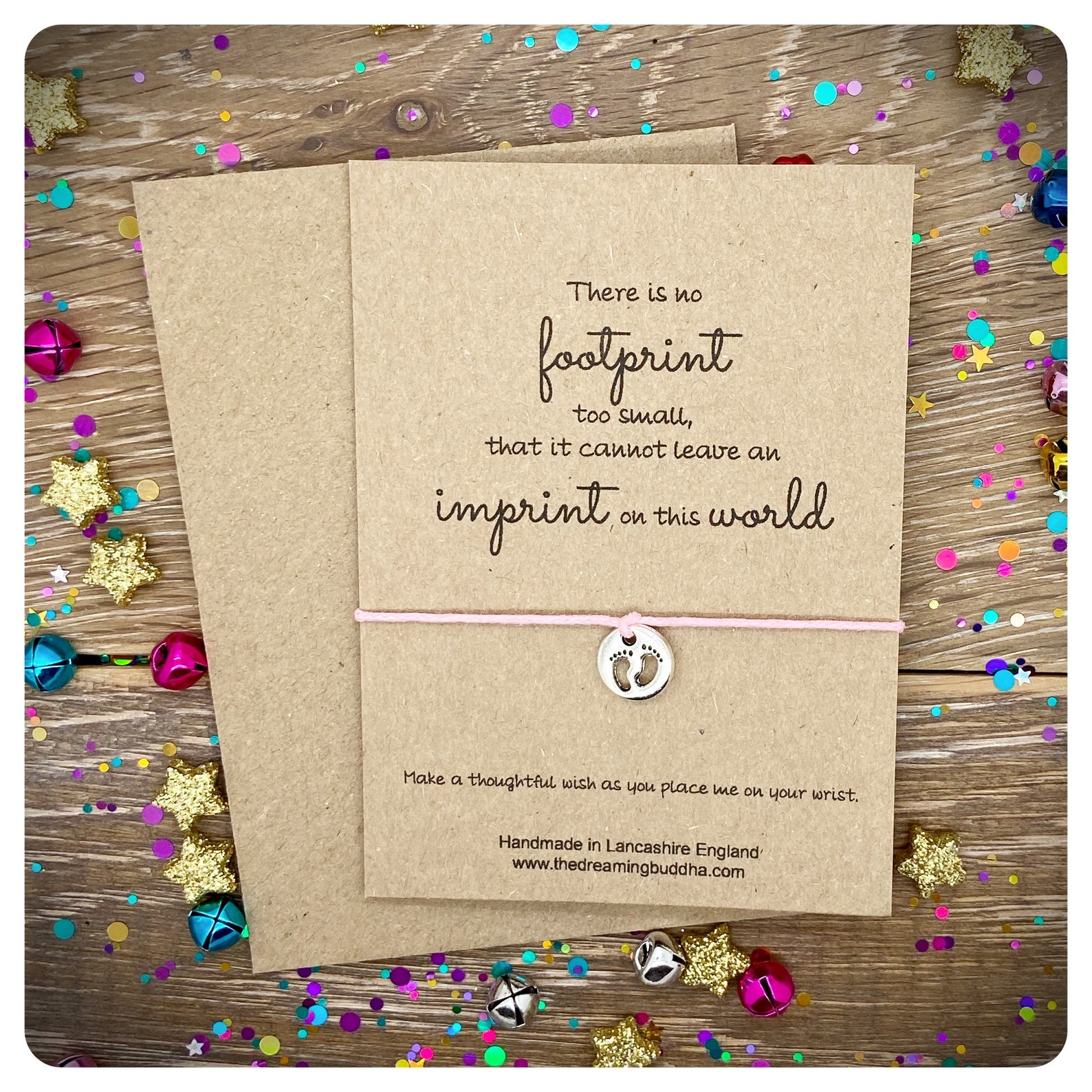 Infant Loss Memorial Card, Baby Remembrance Wish Bracelet, Child Loss ...