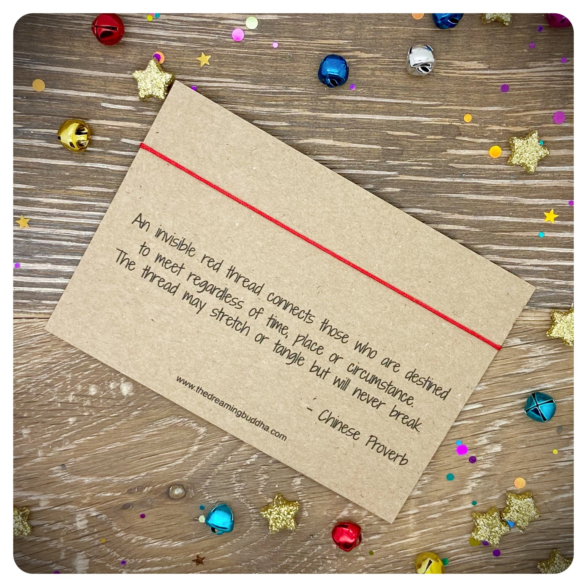 Personalised Red String Bracelet Chinese Proverb Card With - Etsy UK