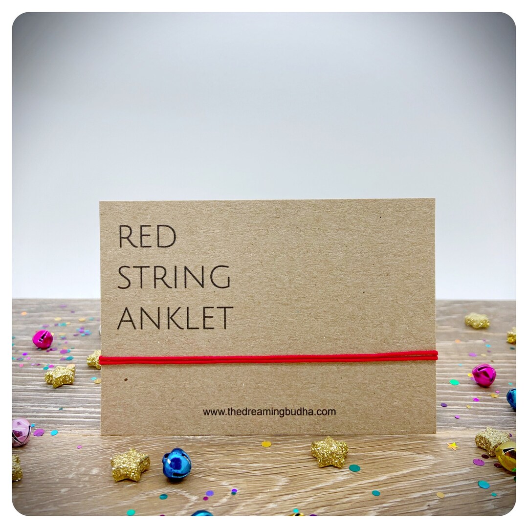 Red String Anklet, String of Fate Ankle Bracelet, Simple Adjustable ...