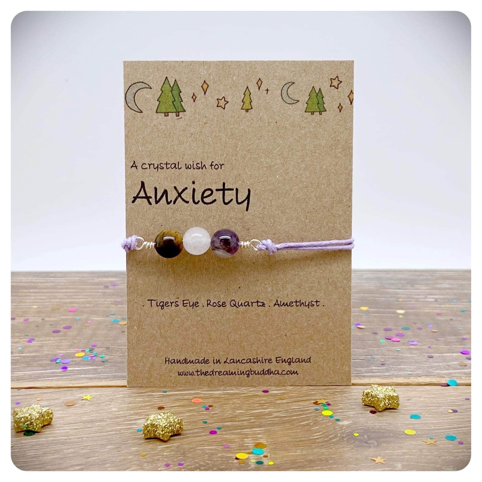 Anxiety Bracelet Healing Crystal Anxiety Bracelet Relaxing Crystals Healing Anxiety Relief Gemstones Help With Worry Bracelet Etsy
