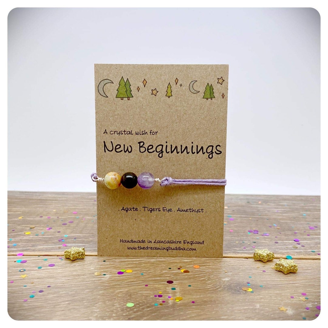 New Beginnings Bracelet, Fresh Start Friendship Gift, New Job Leaving ...