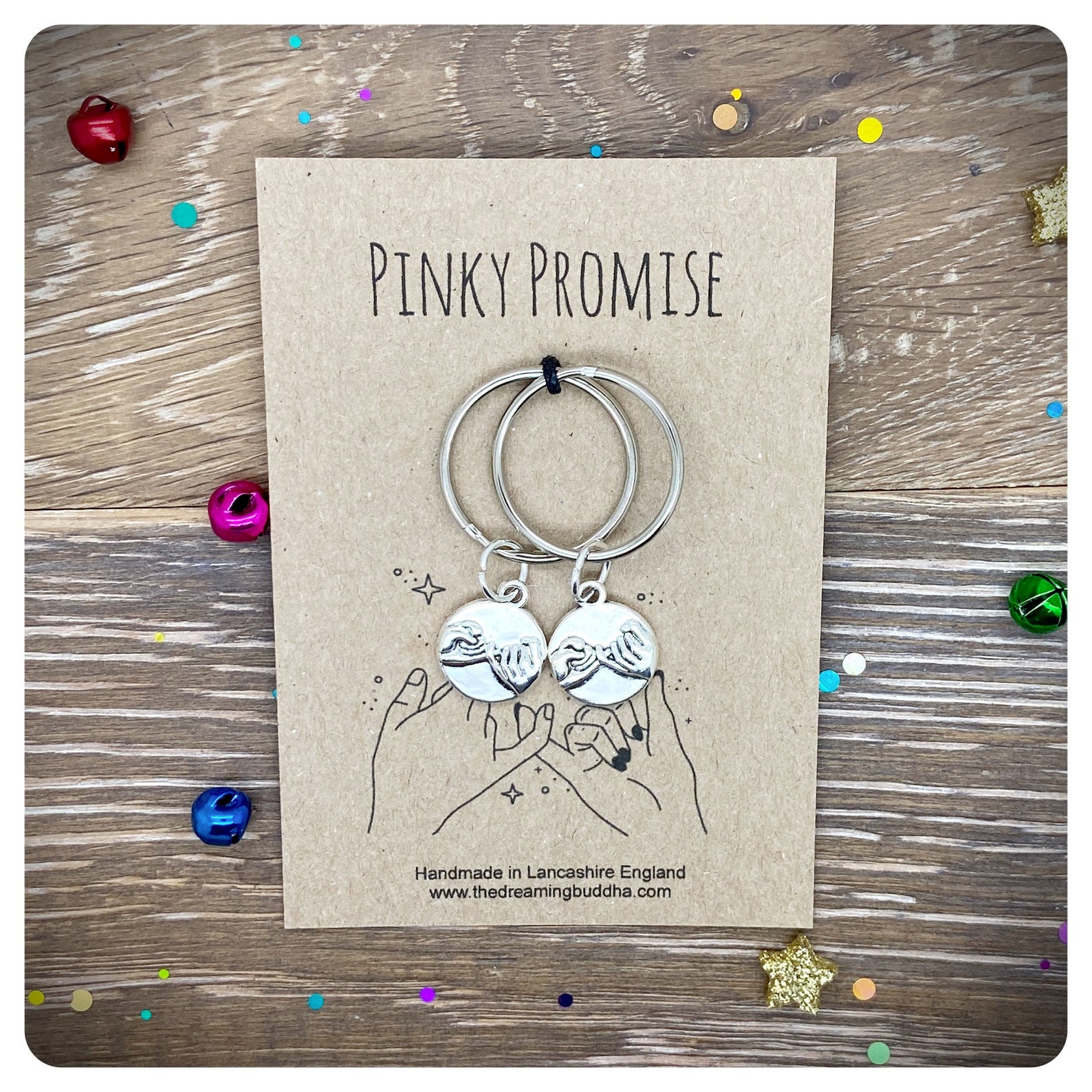 Pinky Promise Double Keyring, Pinky Swear Keychain, Couples Keyring ...