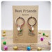 Best Friends Forever Double Keychain, One for You One for Me Rainbow ...