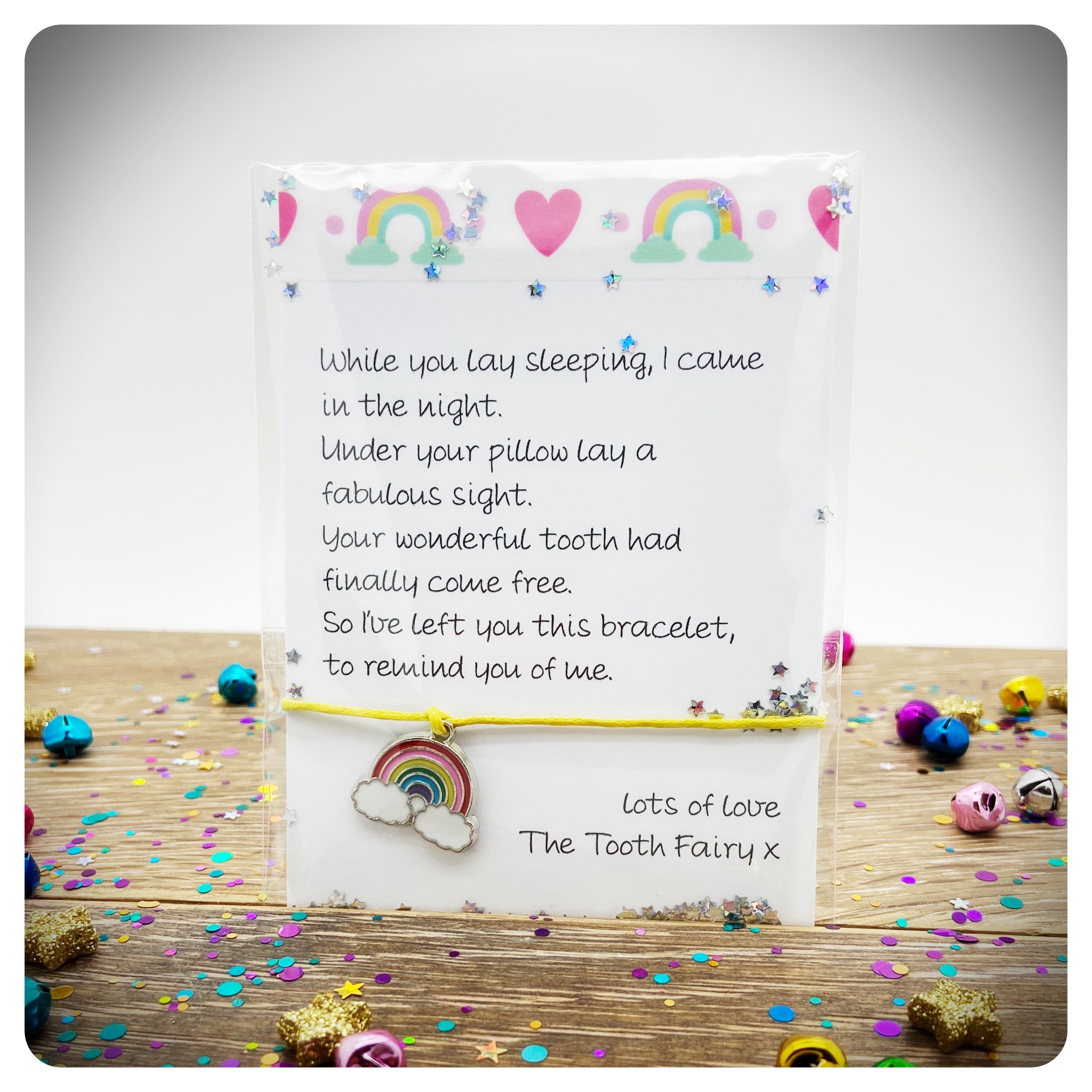 Tooth Fairy Message Card, Tooth Fairy Wish Bracelet, Tooth Fairy ...
