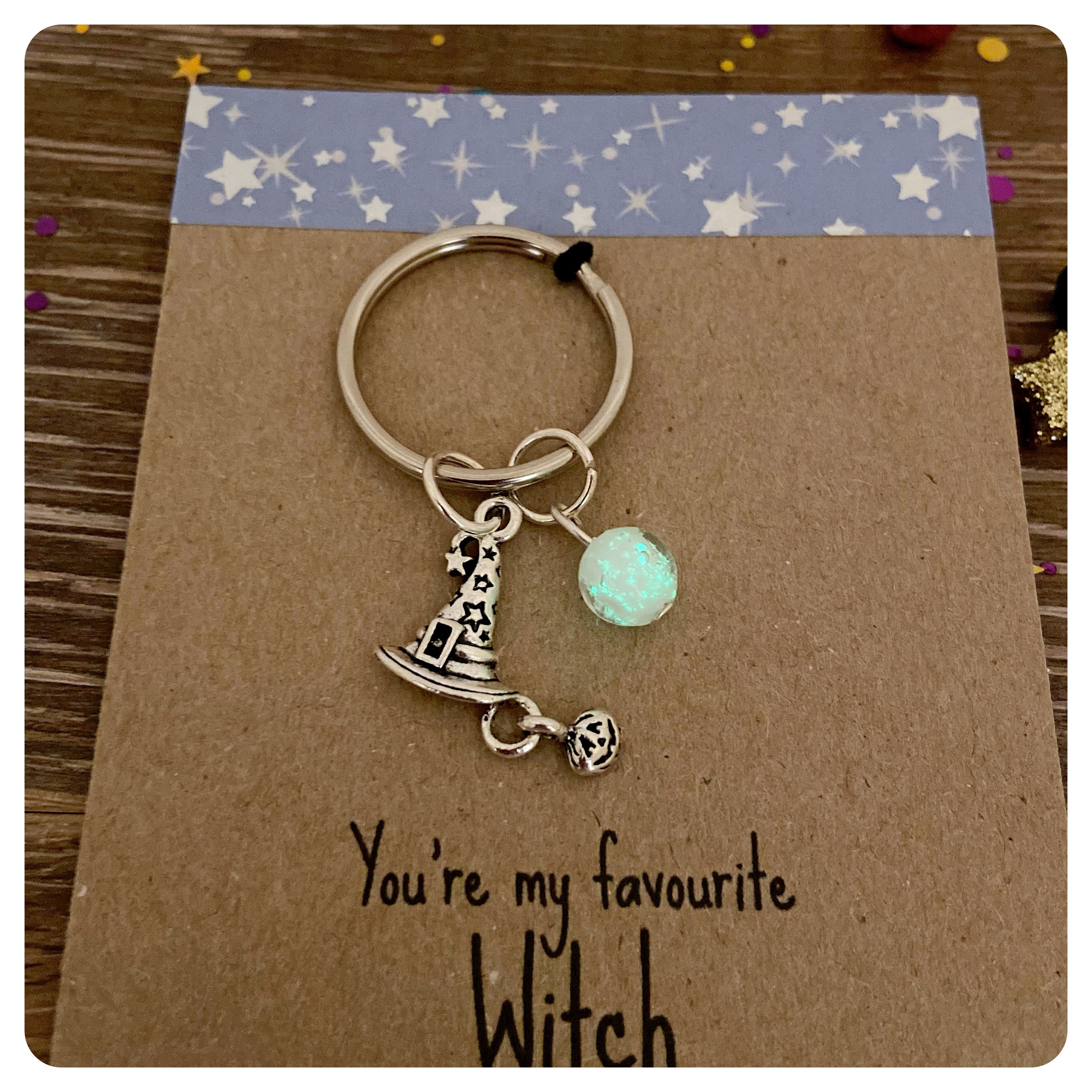 Youre My Favourite Witch Keychain Magic Glow in the Dark | Etsy