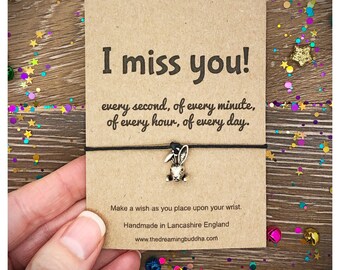 Miss You Wish Bracelet Cord Wish Bracelet Simple Gift Cord Miss Love ...