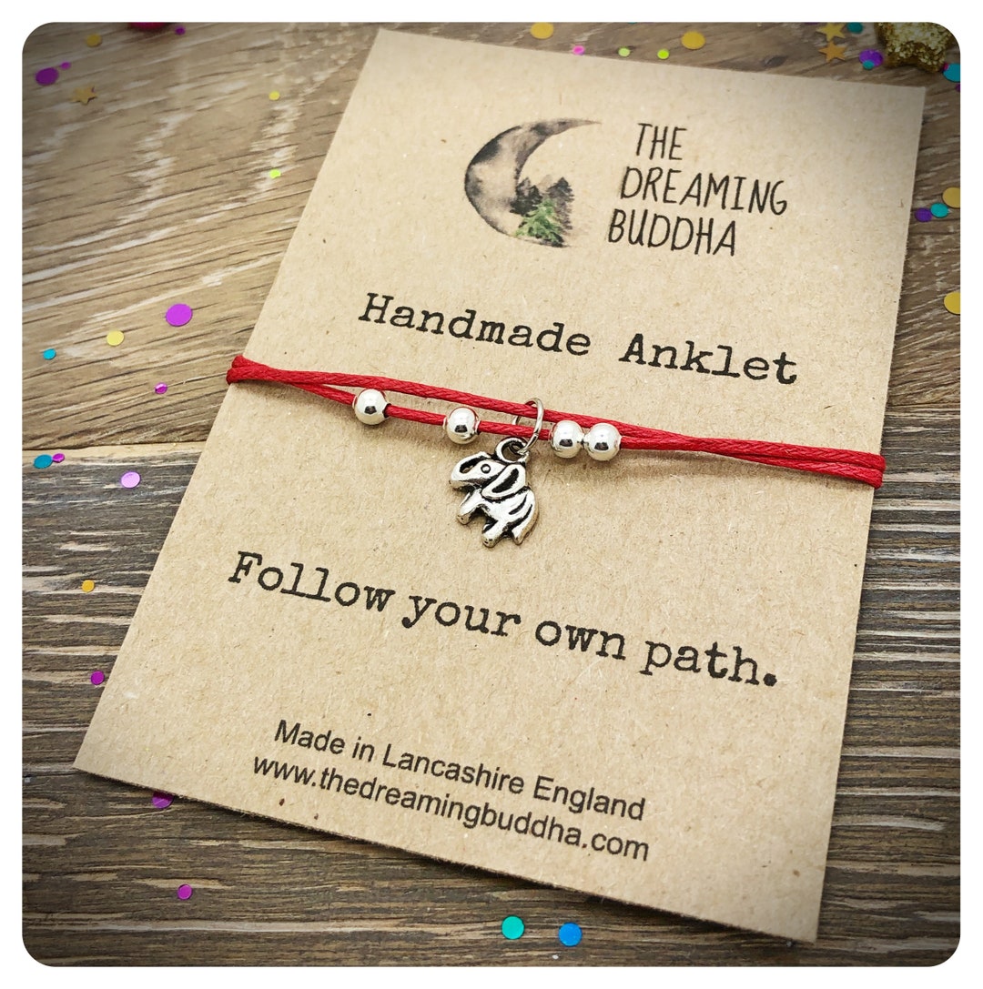 Elephant Anklet, Adjustable Ankle Bracelet, Elephant Charm Anklet ...
