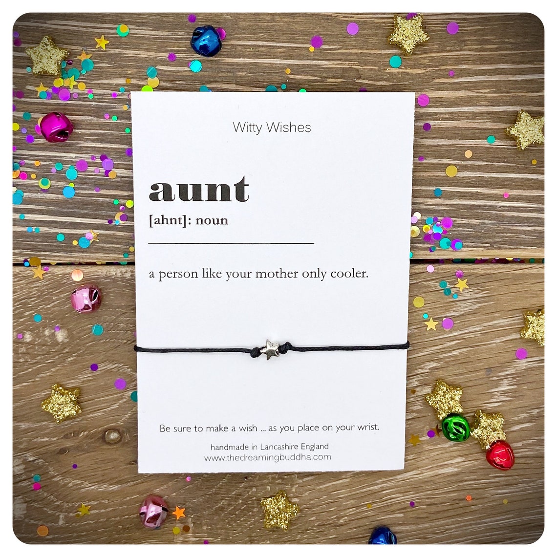 Aunt Dictionary Definition Aunt Definition Wish Bracelet - Etsy UK