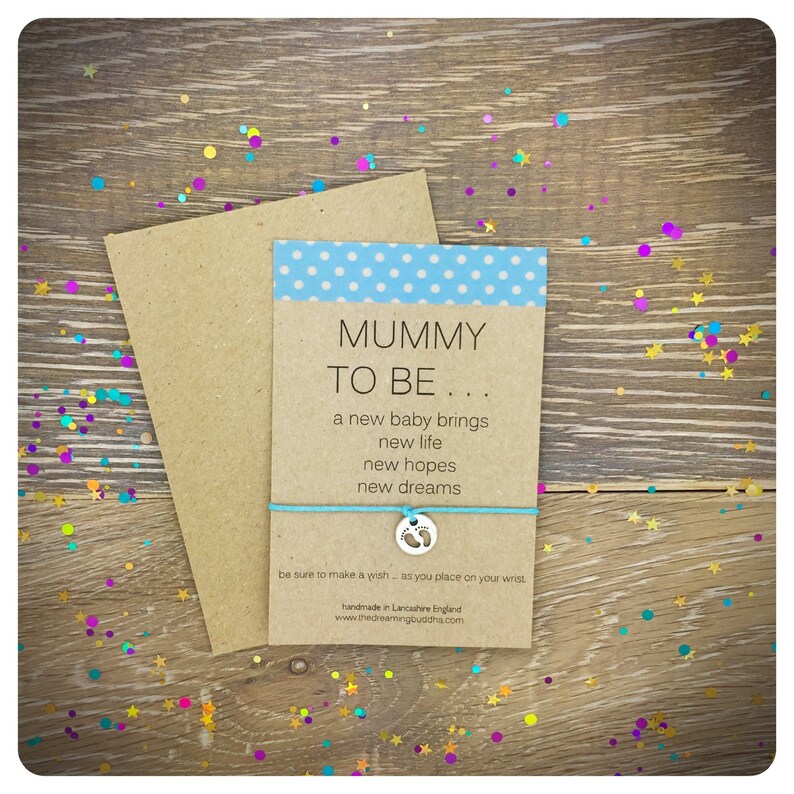 Mummy Wish Bracelet Gift for New Mum Baby Shower Gift - Etsy UK