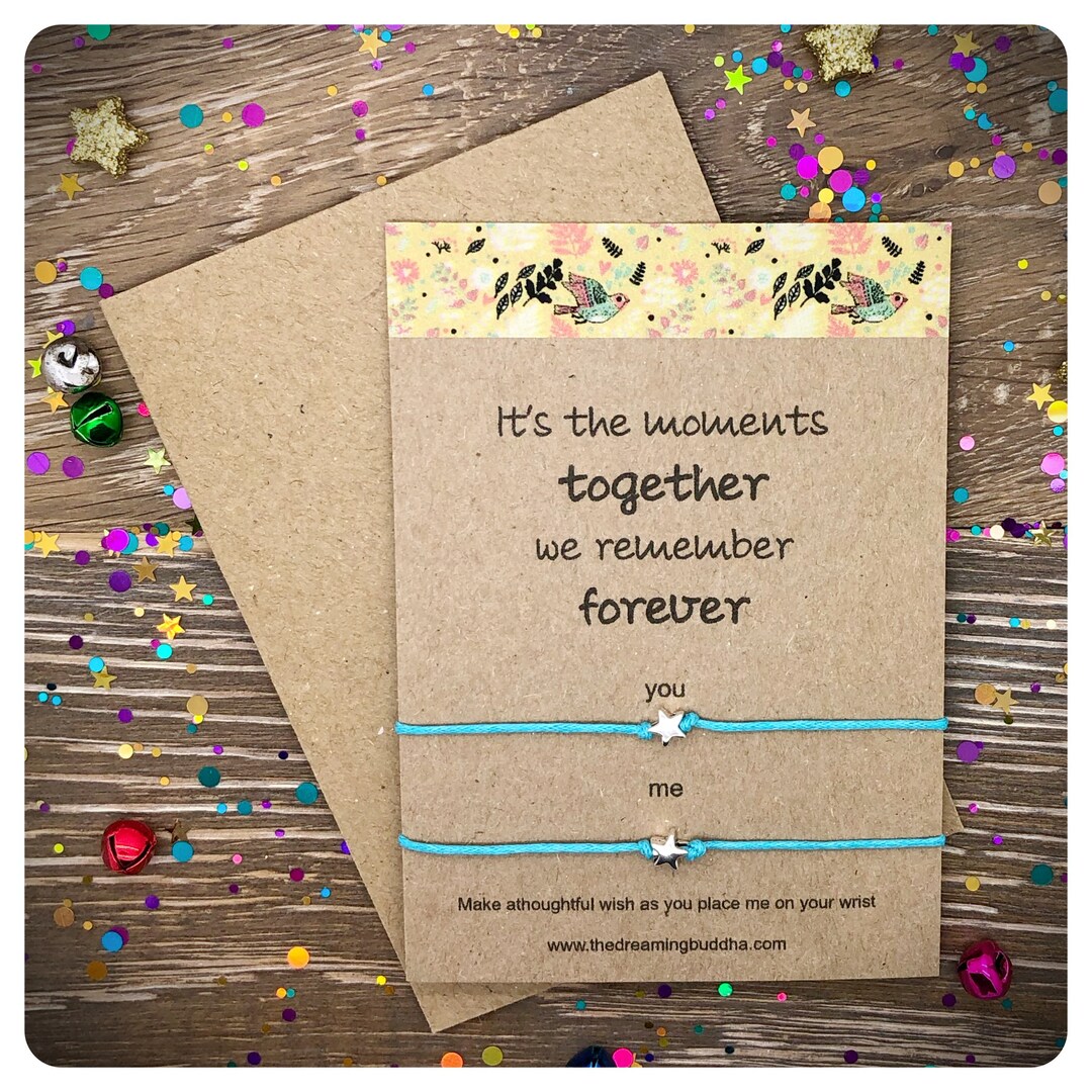 Moments Together Wish Bracelet, Family Together Gift, Friendship ...