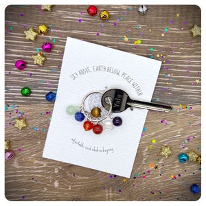 7 Chakra Keyring, Beaded Meditation Keychain, Yoga Key Ring, Chakra Bag ...