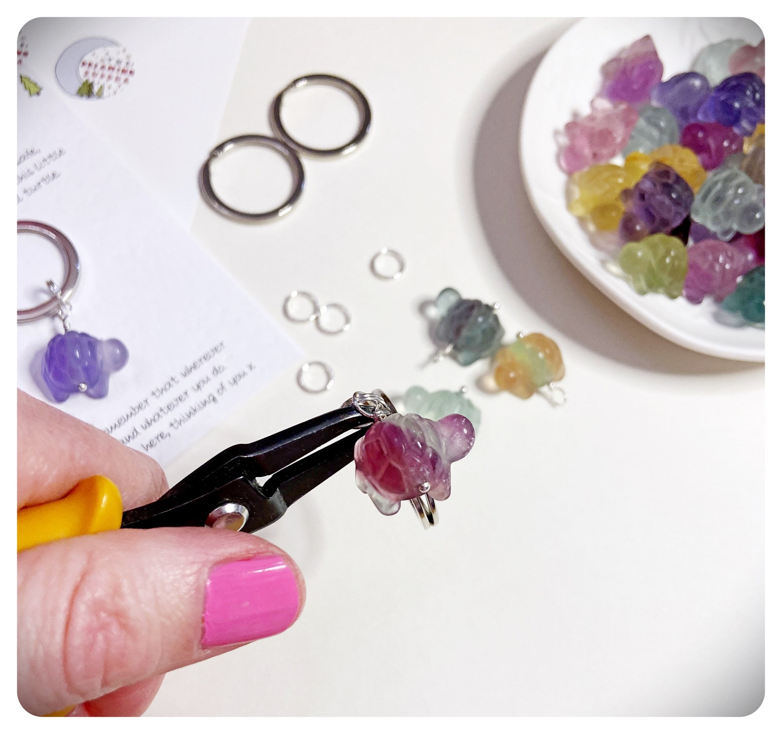 Crystal Travel Turtle Keychain for Safe Travels Personalised Safe ...