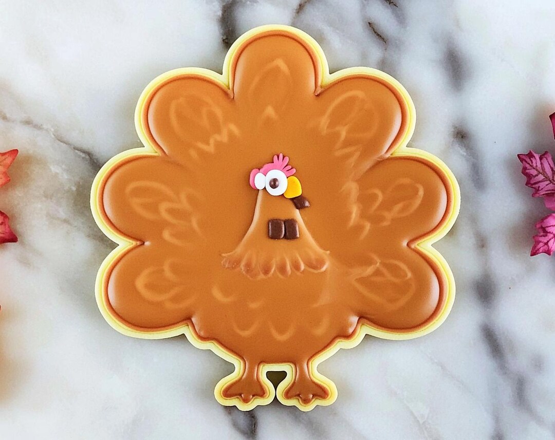 Thanksgiving Turkey Cookie Cutter Thanksgiving Cookies Custom Cookie ...