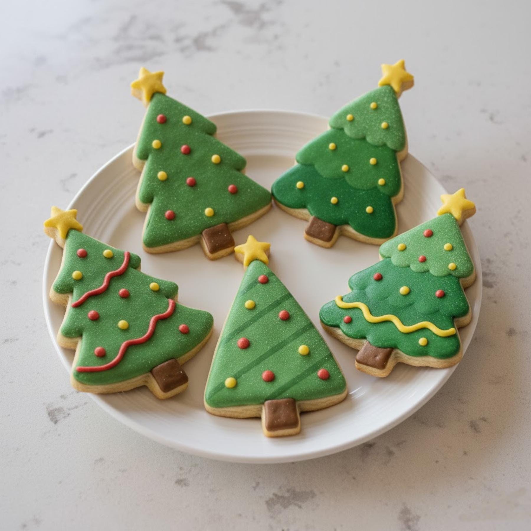 Whimsical Christmas Tree Cookie Cutter Set, Jumbo & Large Tree Cutters ...