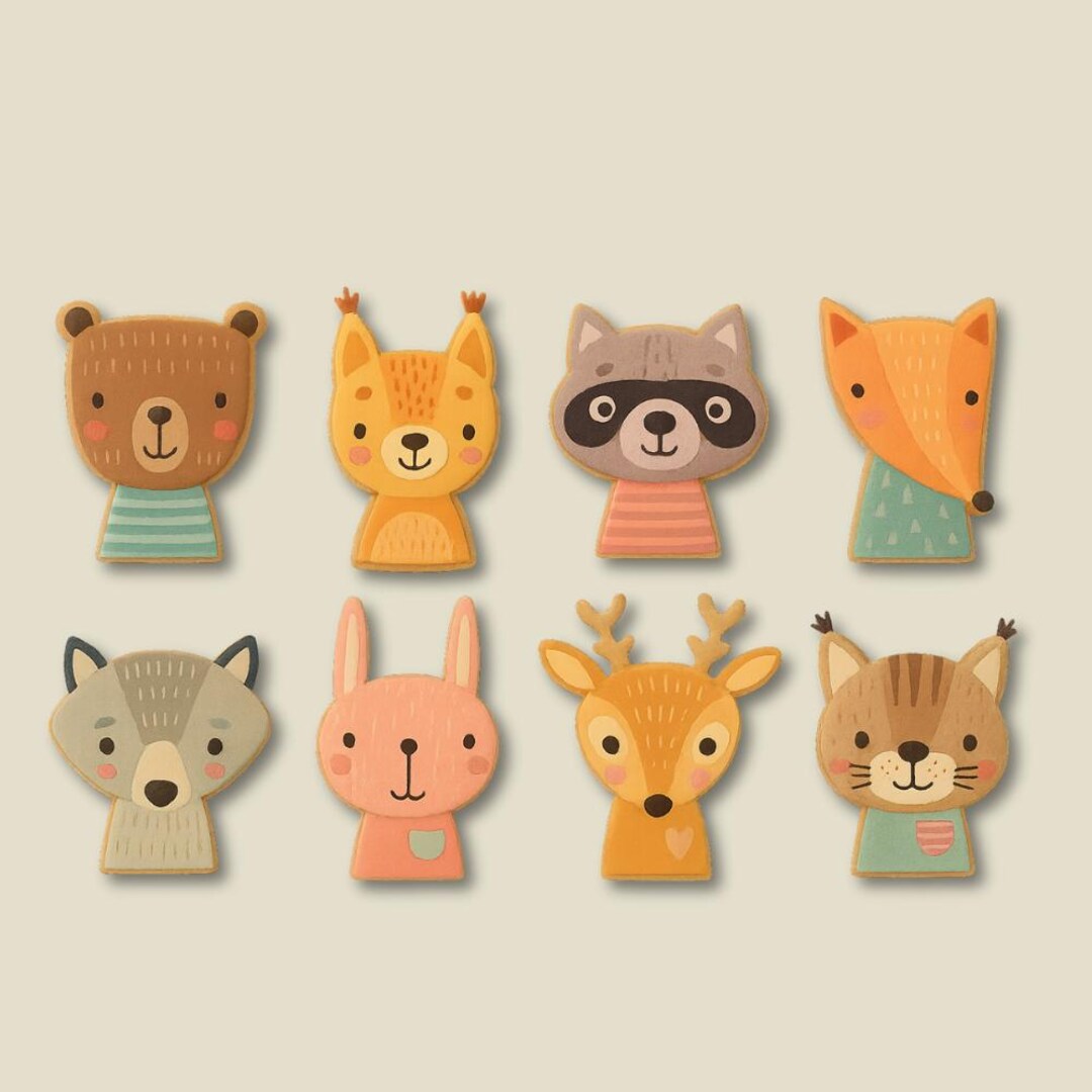 Woodland Animal Cookie Cutter Set: Forest Friends Baking - Etsy