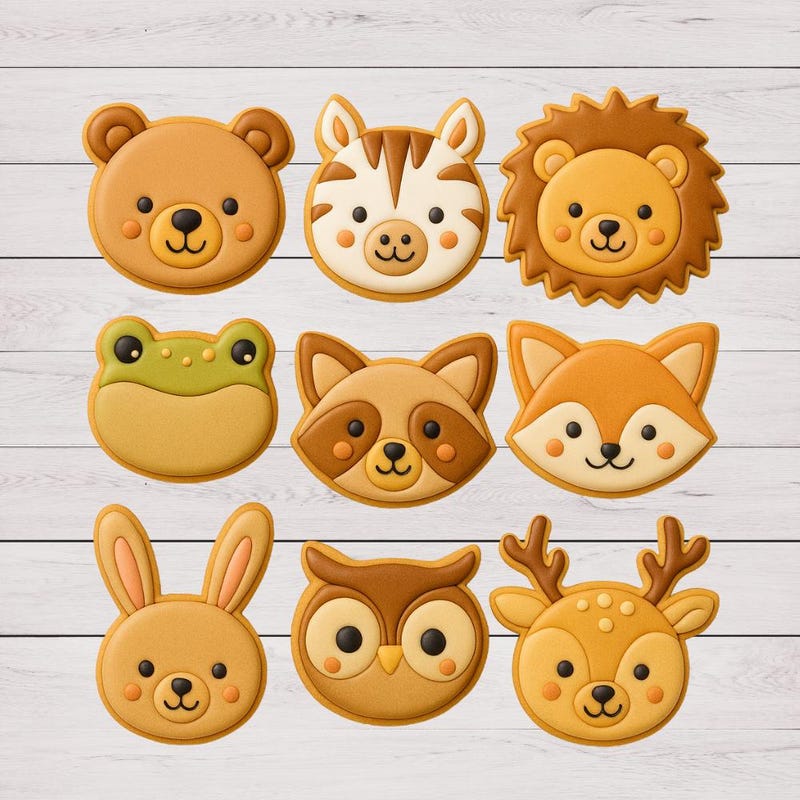 Cookie Cutter Animal Set - Etsy