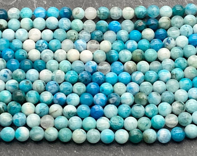 Amazonite Beads, 8-9mm, Aqua Amazonite, Full or Half Strand, Genuine ...