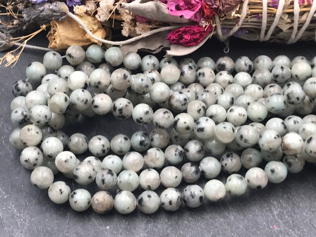8mm Sesame Jasper, Full Strand or Half Strand, Natural Stone, 8mm ...