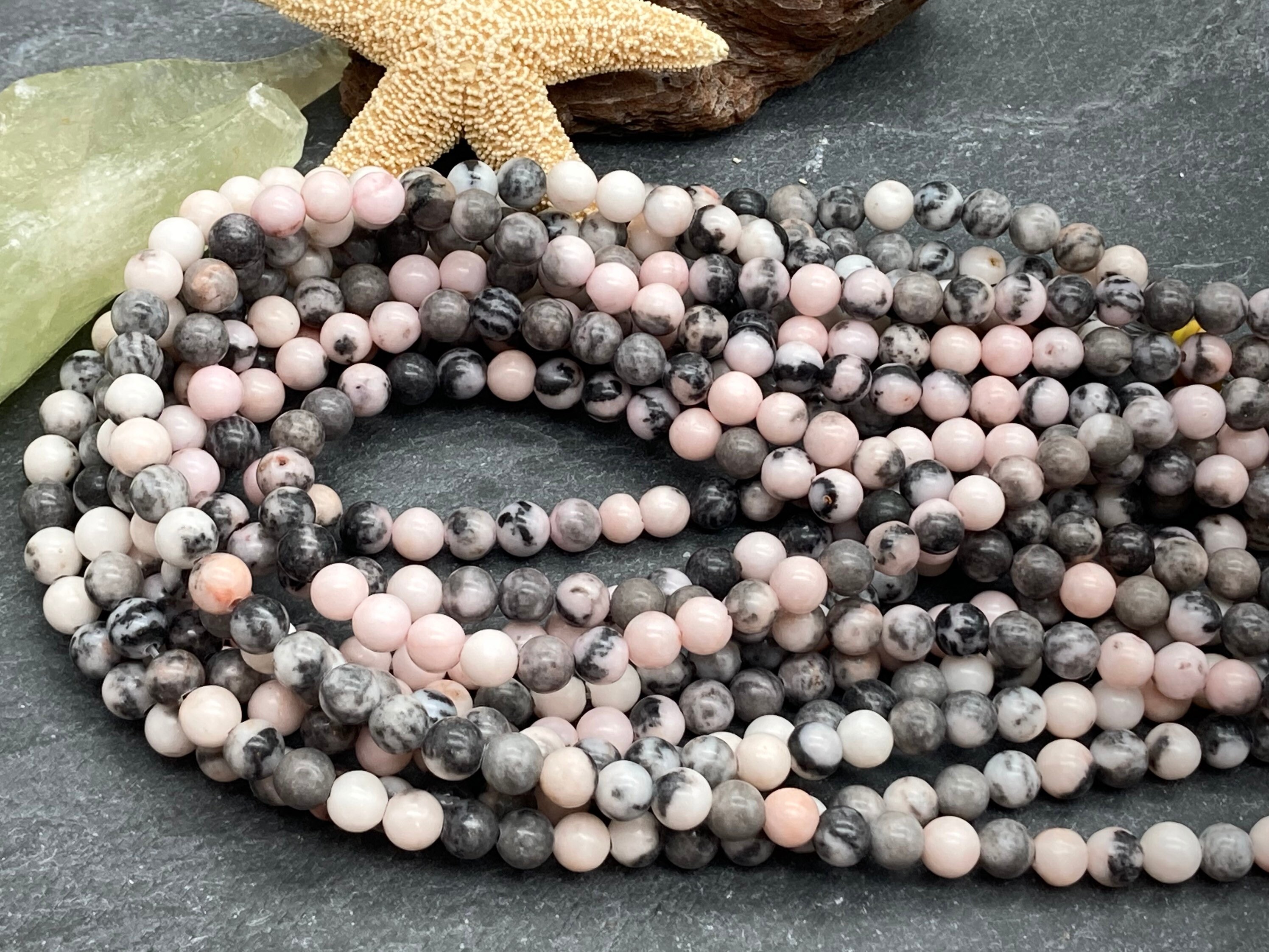 6mm Pink Zebra Jasper Round Full Strand or Half Strand - Etsy