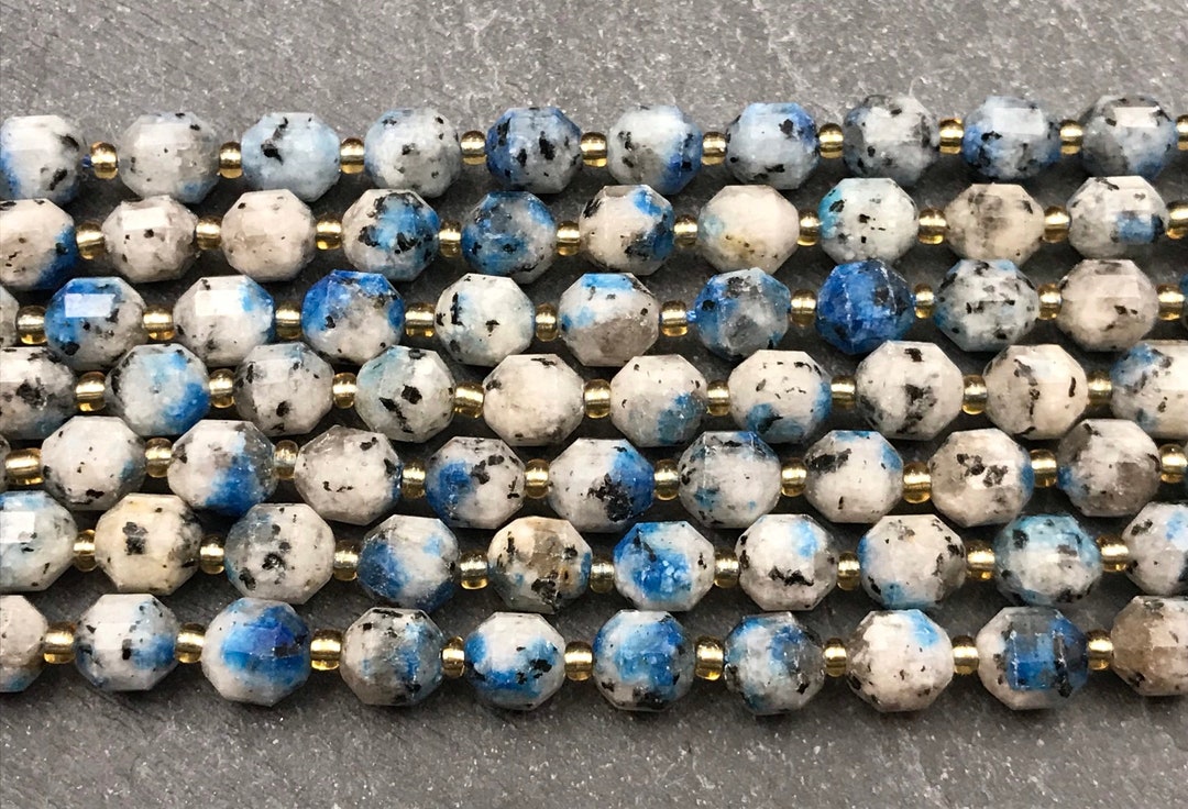 K2 Granite Prism Beads, 8mm X 7mm, Faceted, Energy Prism, Tube, 8mm, K2 ...