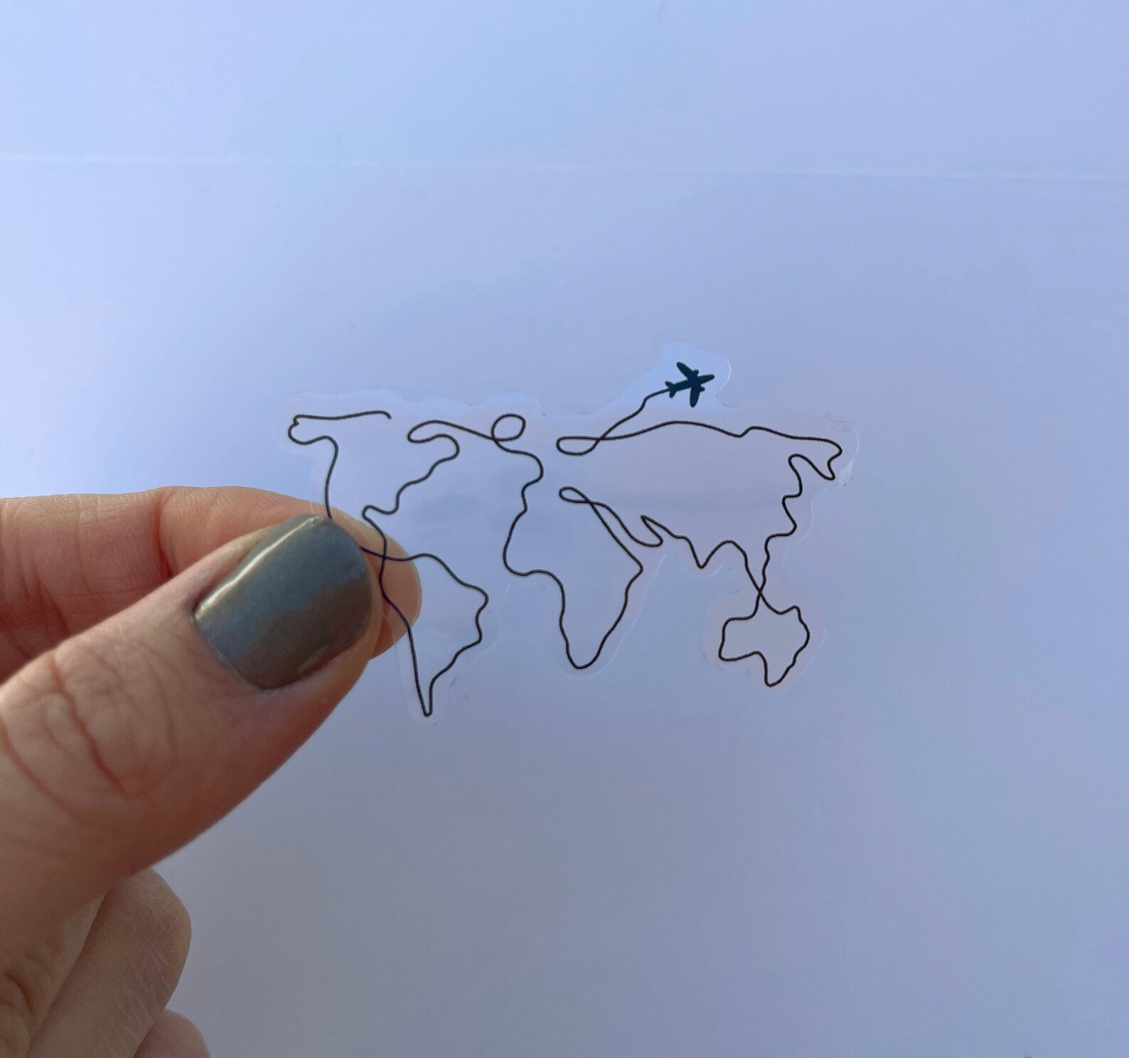 Transparent World Map Sticker, Clear World Map Sticker, Travel, Vector ...