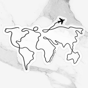 Transparent World Map Sticker, Clear World Map Sticker, Travel, Vector ...