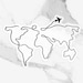 Transparent World Map Sticker, Clear World Map Sticker, Travel, Vector ...