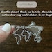 Transparent World Map Sticker, Clear World Map Sticker, Travel, Vector ...