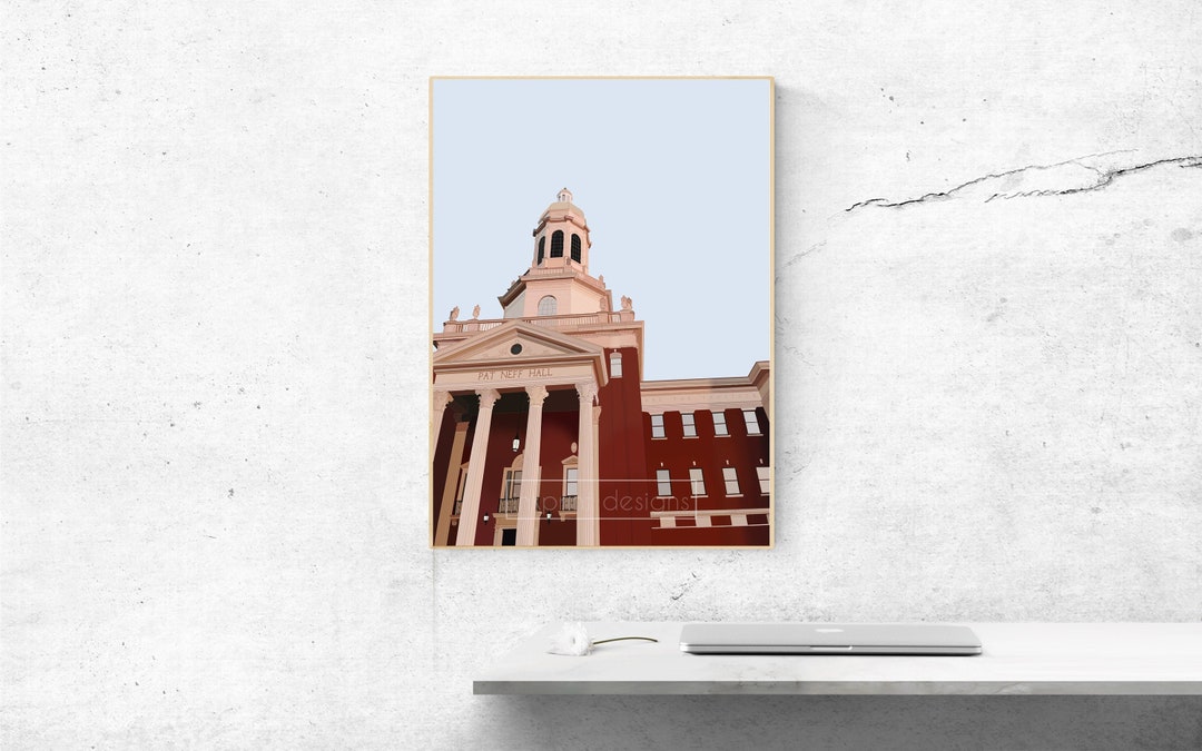 Baylor Pat Neff Digital Illustration Print - Etsy