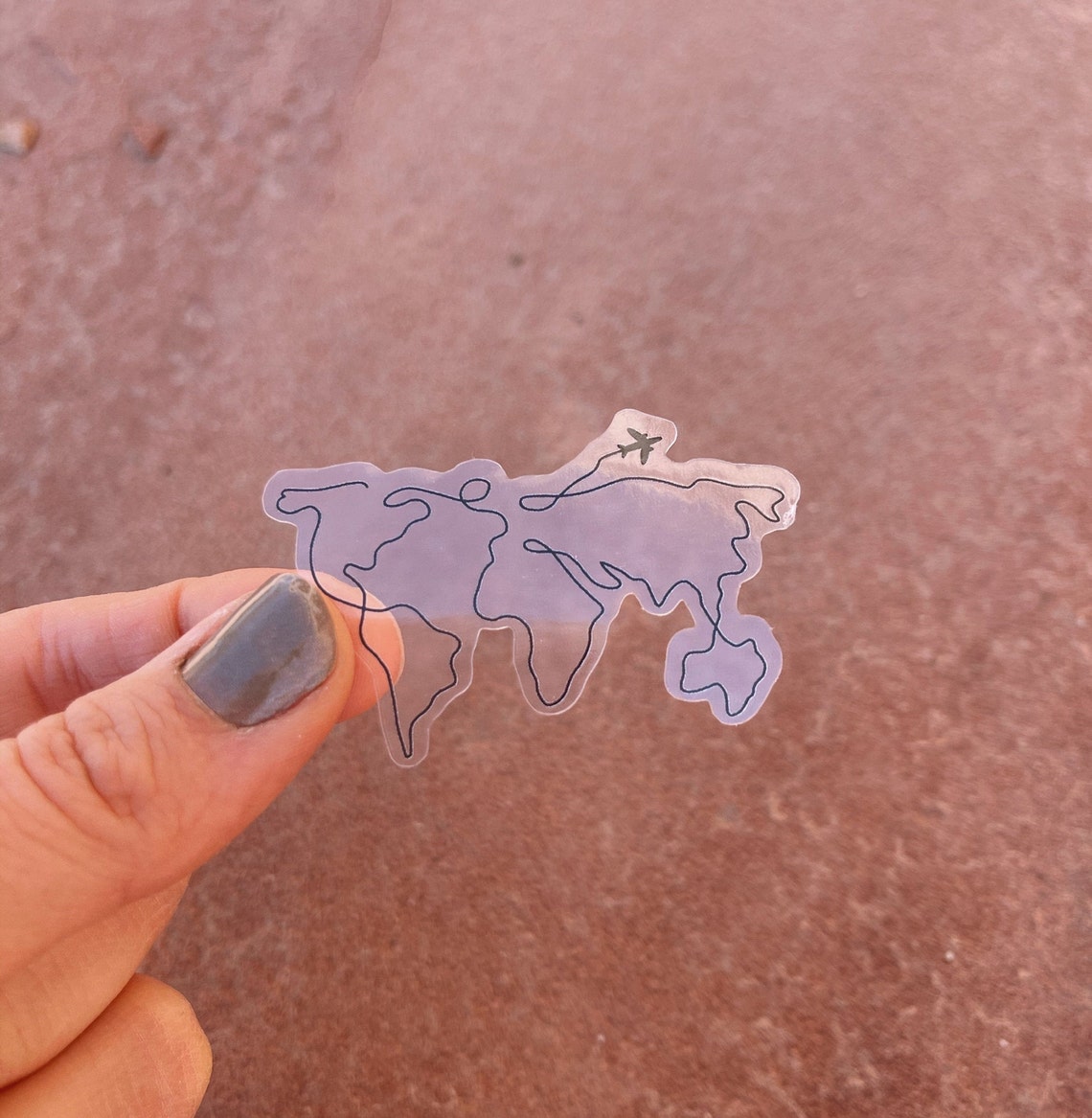 Transparent World Map Sticker, Clear World Map Sticker, Travel, Vector ...