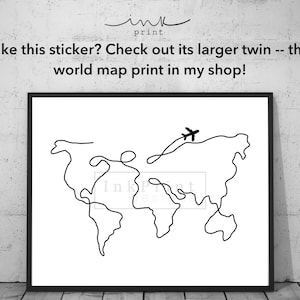Transparent World Map Sticker, Clear World Map Sticker, Travel, Vector ...