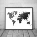 Transparent World Map Sticker Clear World Map Sticker - Etsy