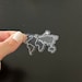 Transparent World Map Sticker White, Clear World Map Sticker, Travel ...