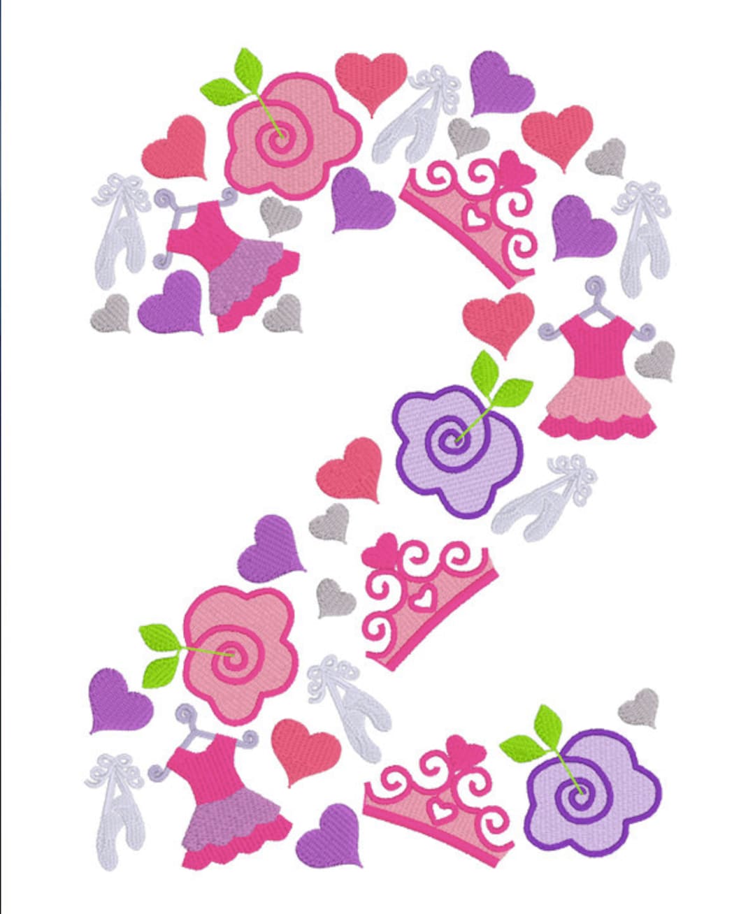 Turning Two, Pink Ballerina Birthday,digital File Instant Download ...